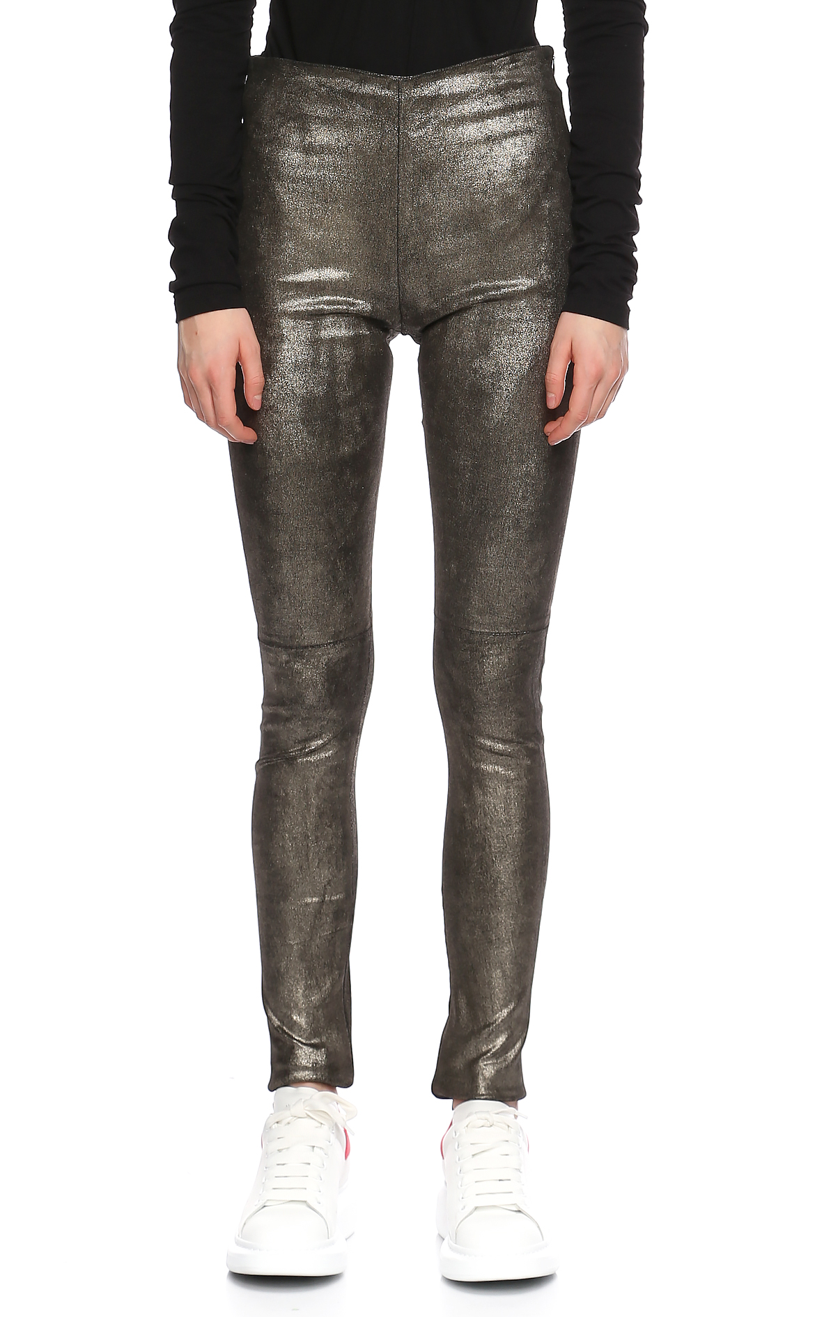 The Perfext-The Perfext Metal Rengi Deri Pantolon