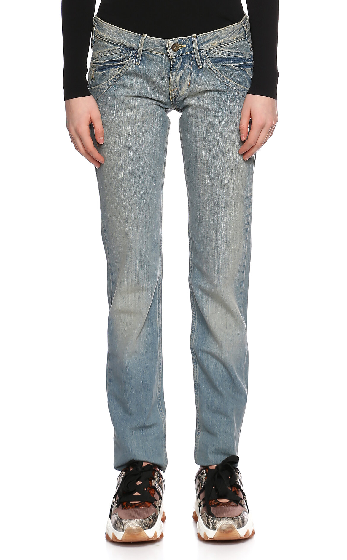 Fornarina Jeans-Fornarina Jeans Buz Mavisi Jean Pantolon