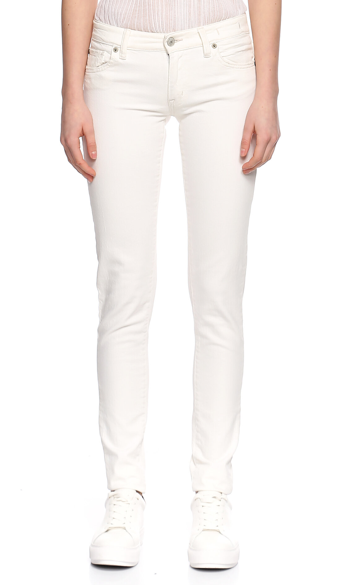 Polo Jeans-Polo Jeans Beyaz Jean Pantolon