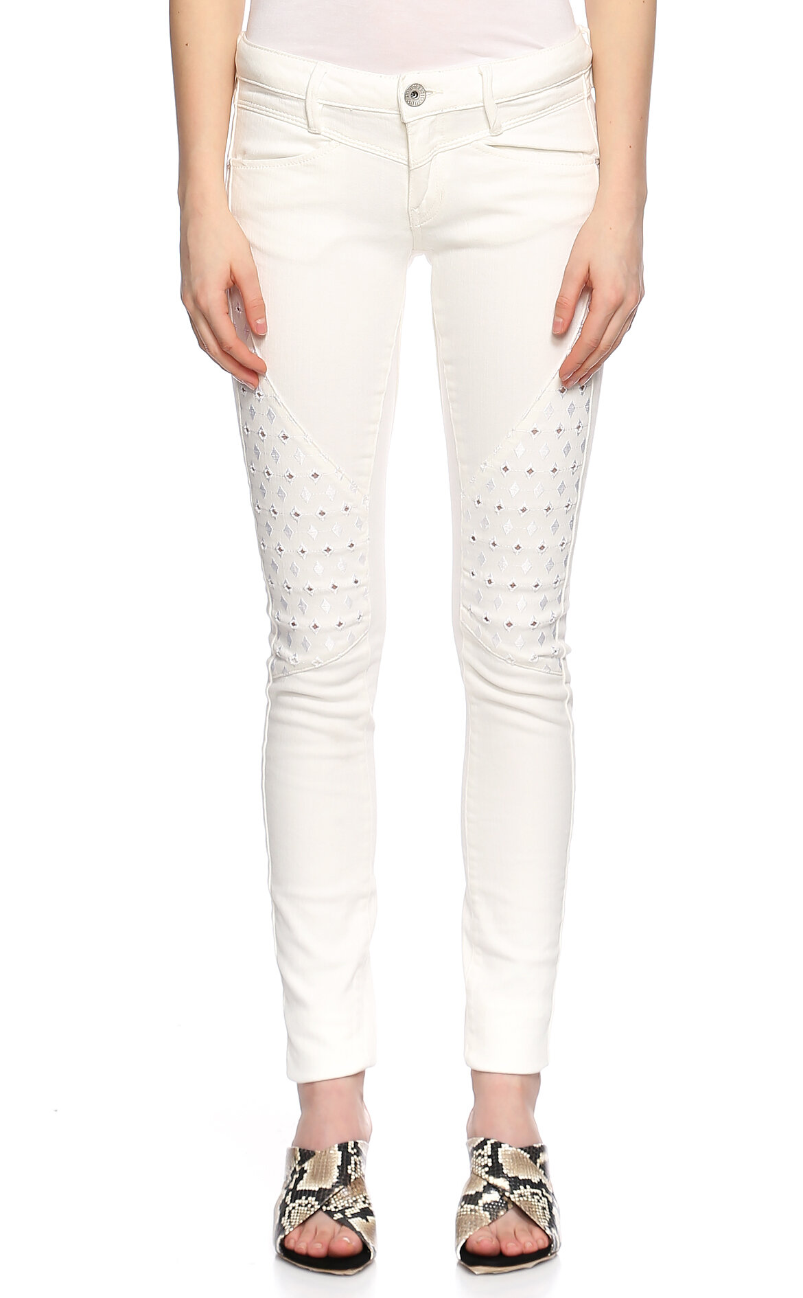 Guess-Guess Beyaz Skinny Pantolon