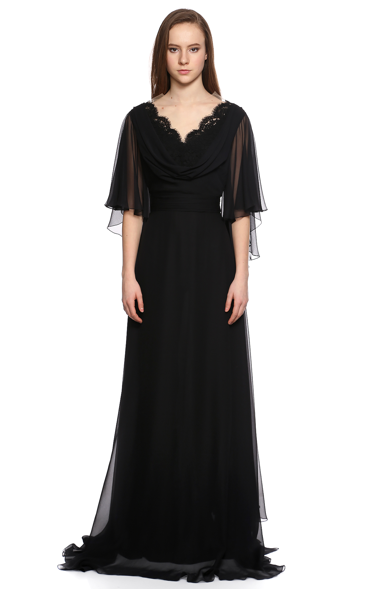 Reem Acra-Reem Acra Siyah Gece Elbisesi