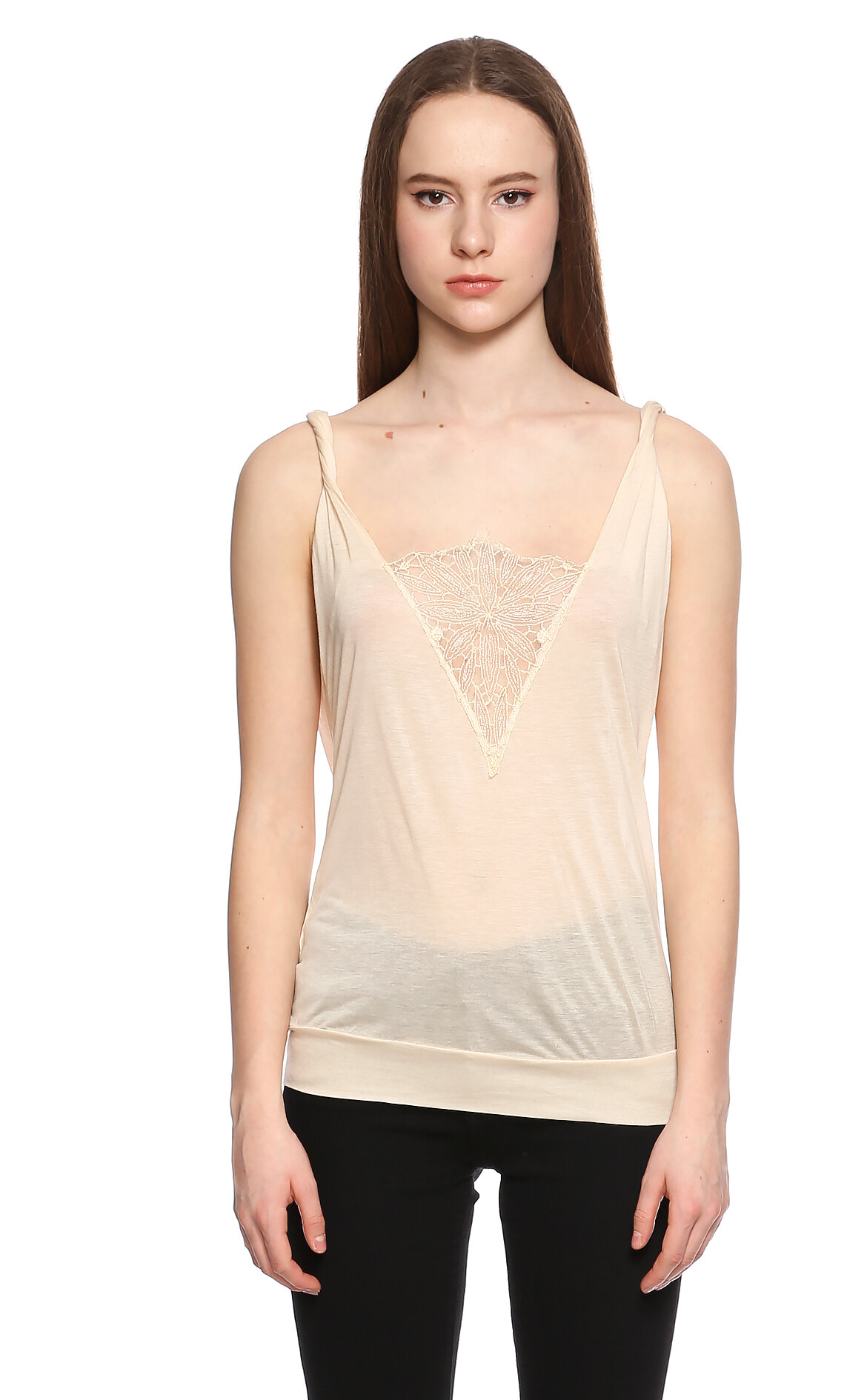 Ltd Jeans-Ltd Jeans Krem Rengi Bluz