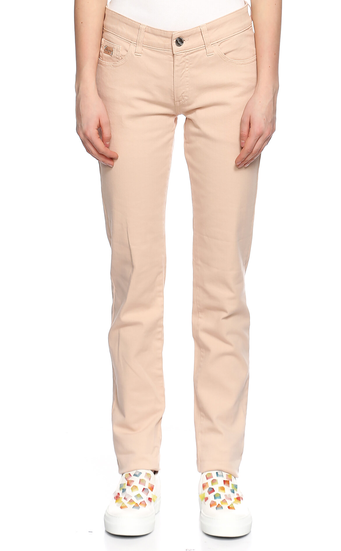 Blugirl-Blugirl Pudra Rengi Jean Pantolon