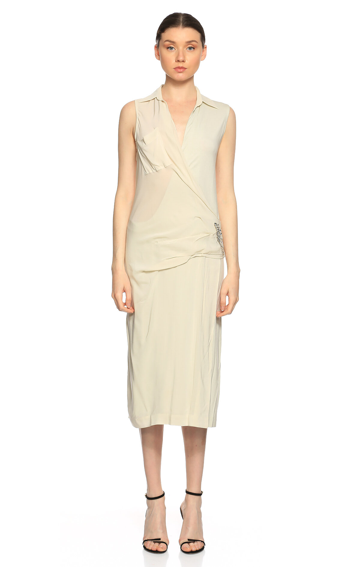 Donna Karan-Donna Karan Gri Elbise