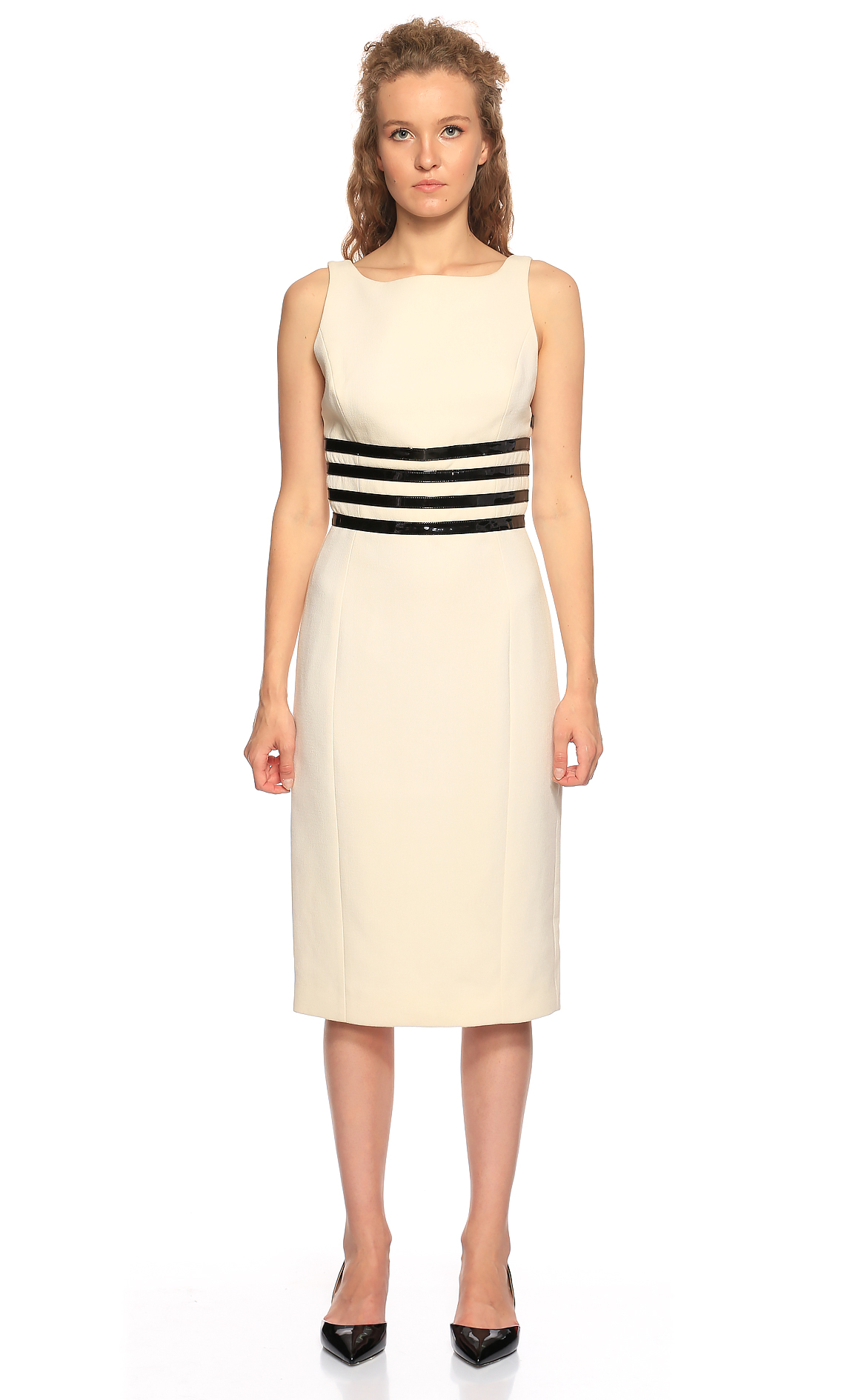 Michael Kors Collection-Michael Kors Collection Krem Rengi Elbise