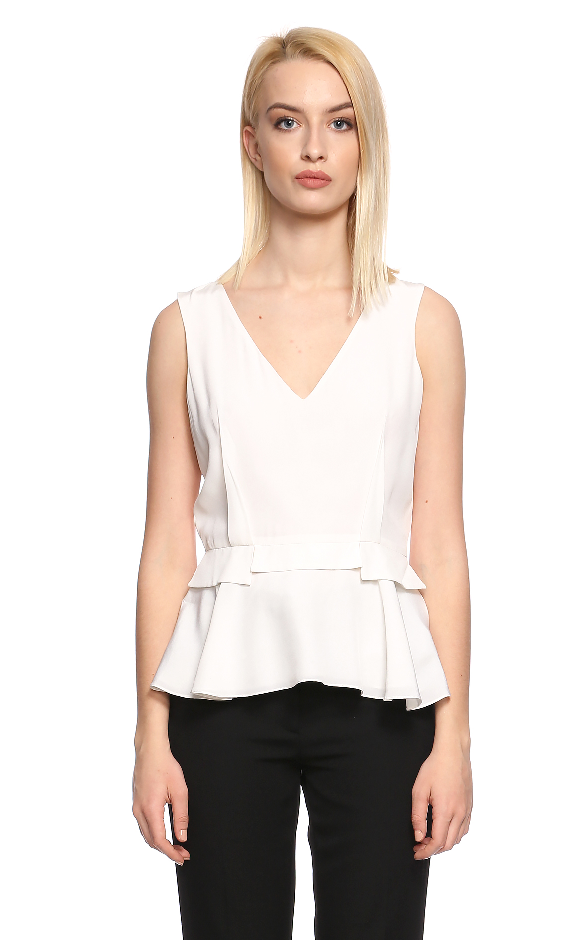 Prabal Gurung-Prabal Gurung Beyaz Bluz