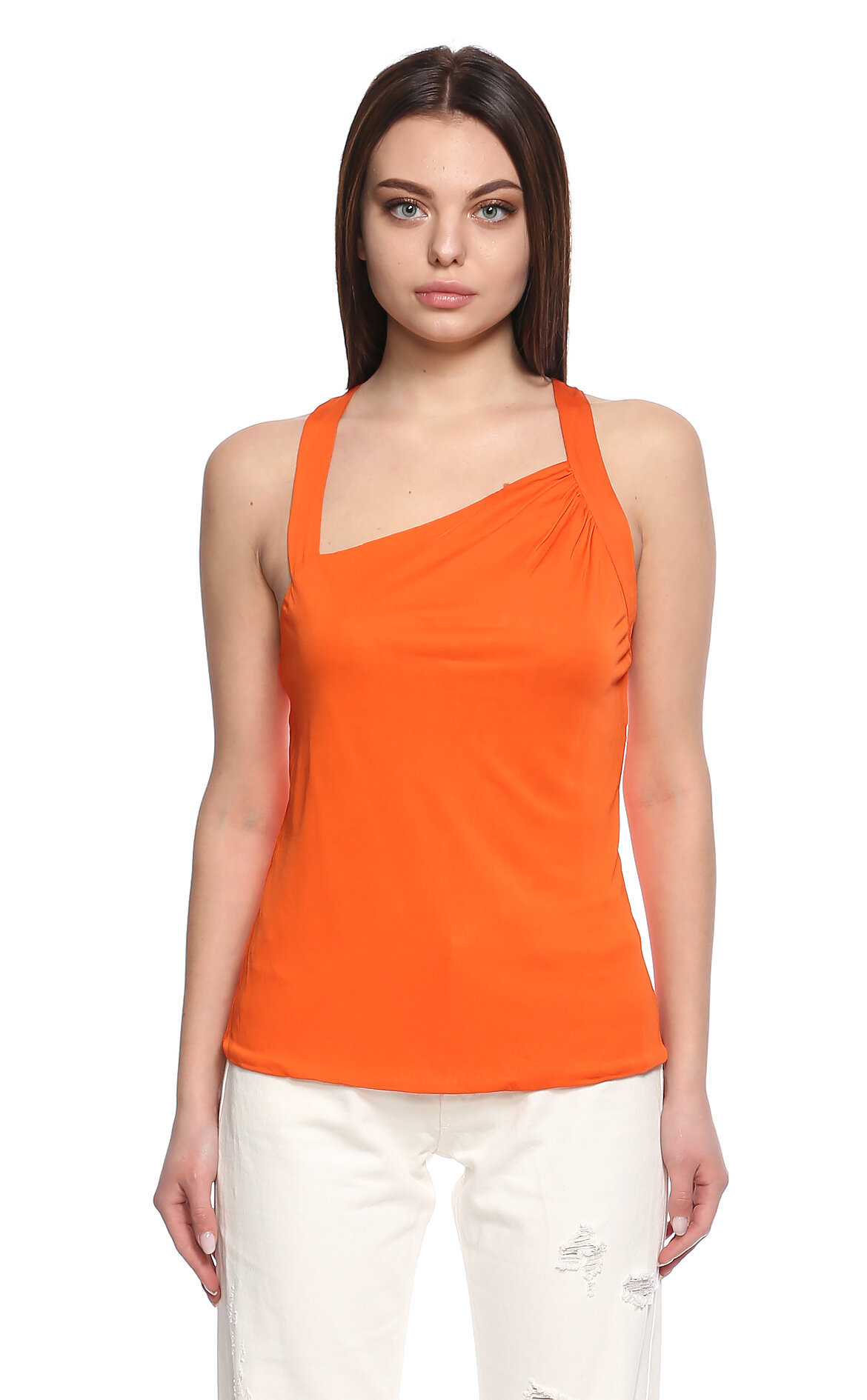 Versace-Versace Kolsuz Turuncu Top