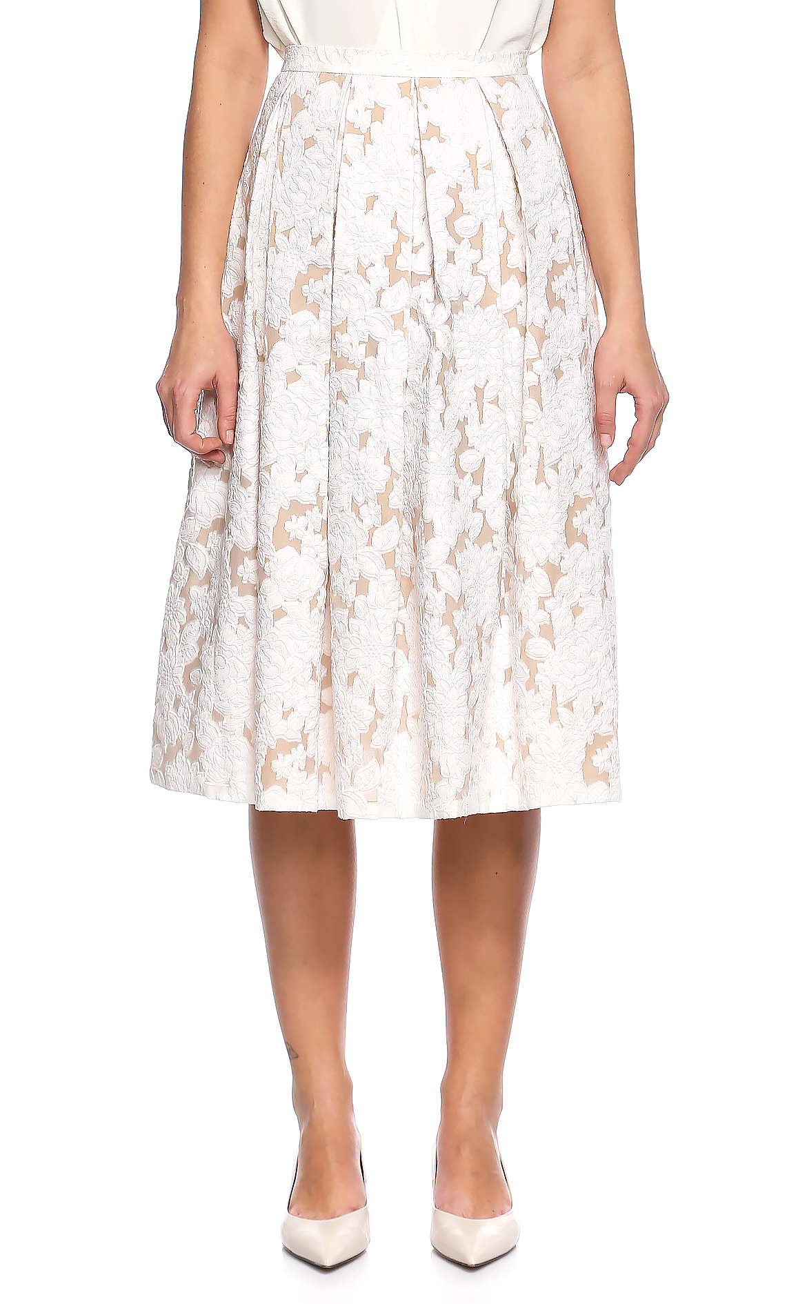 Michael Kors Collection-Michael Kors Collection Beyaz Etek