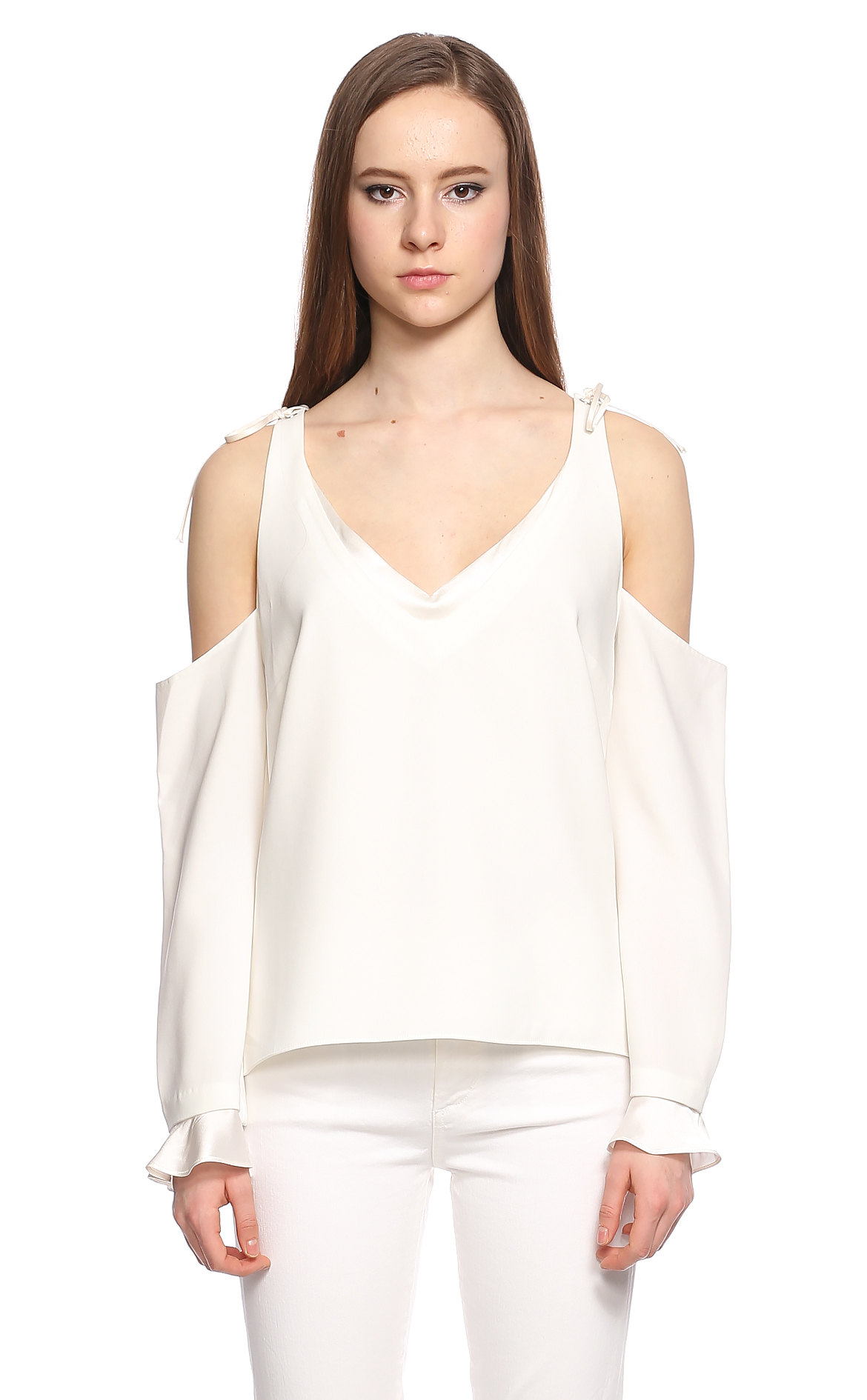 Cinq a Sept-Cinq a Sept Ekru Bluz