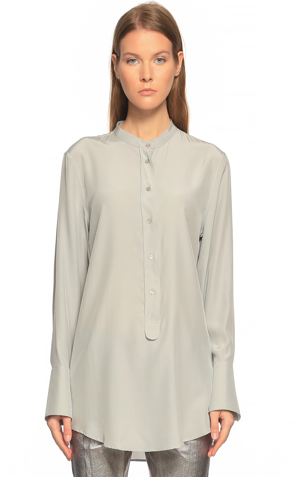 Jil Sander-Jil Sander Gri Gömlek