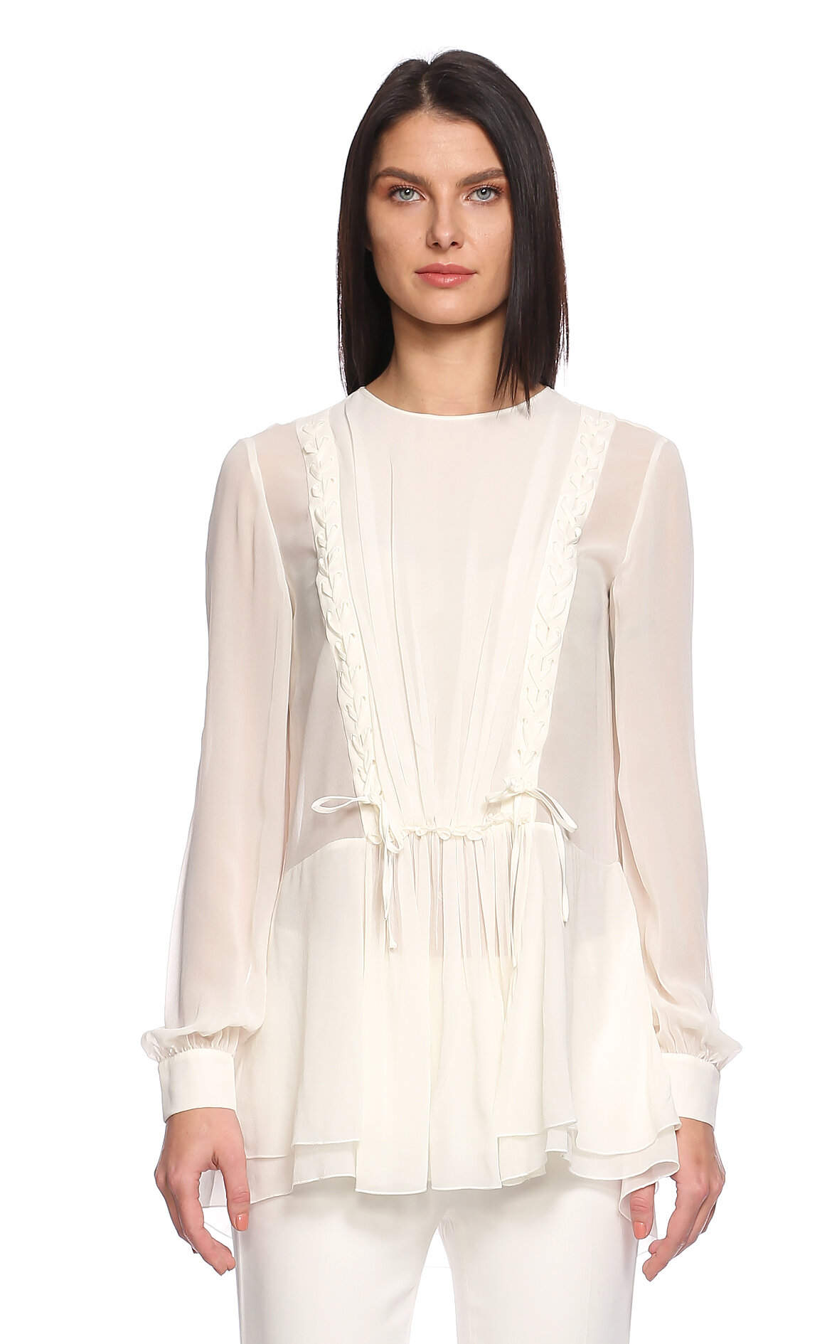 Alberta Ferretti -Alberta Ferretti  Beyaz Bluz