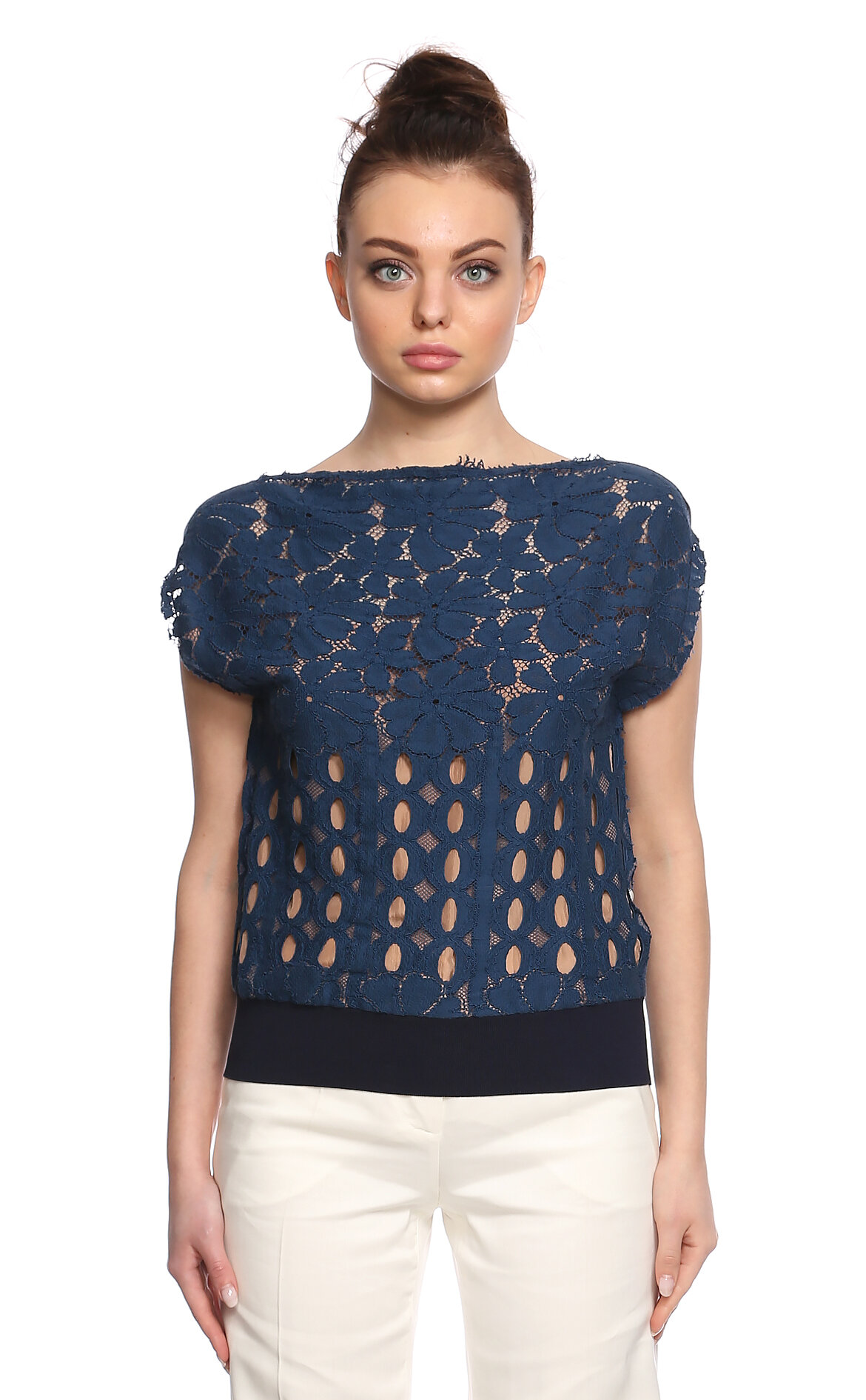 Lanvin-Lanvin Lacivert Bluz