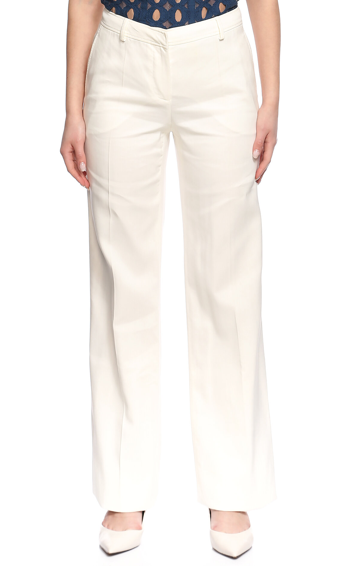 Alberta Ferretti -Alberta Ferretti  Beyaz Pantolon