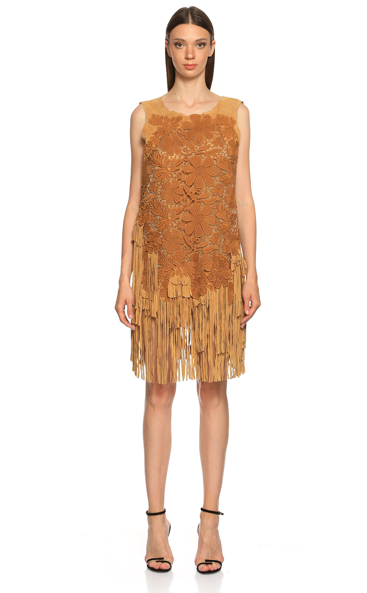 Alberta Ferretti -Alberta Ferretti  Camel Elbise