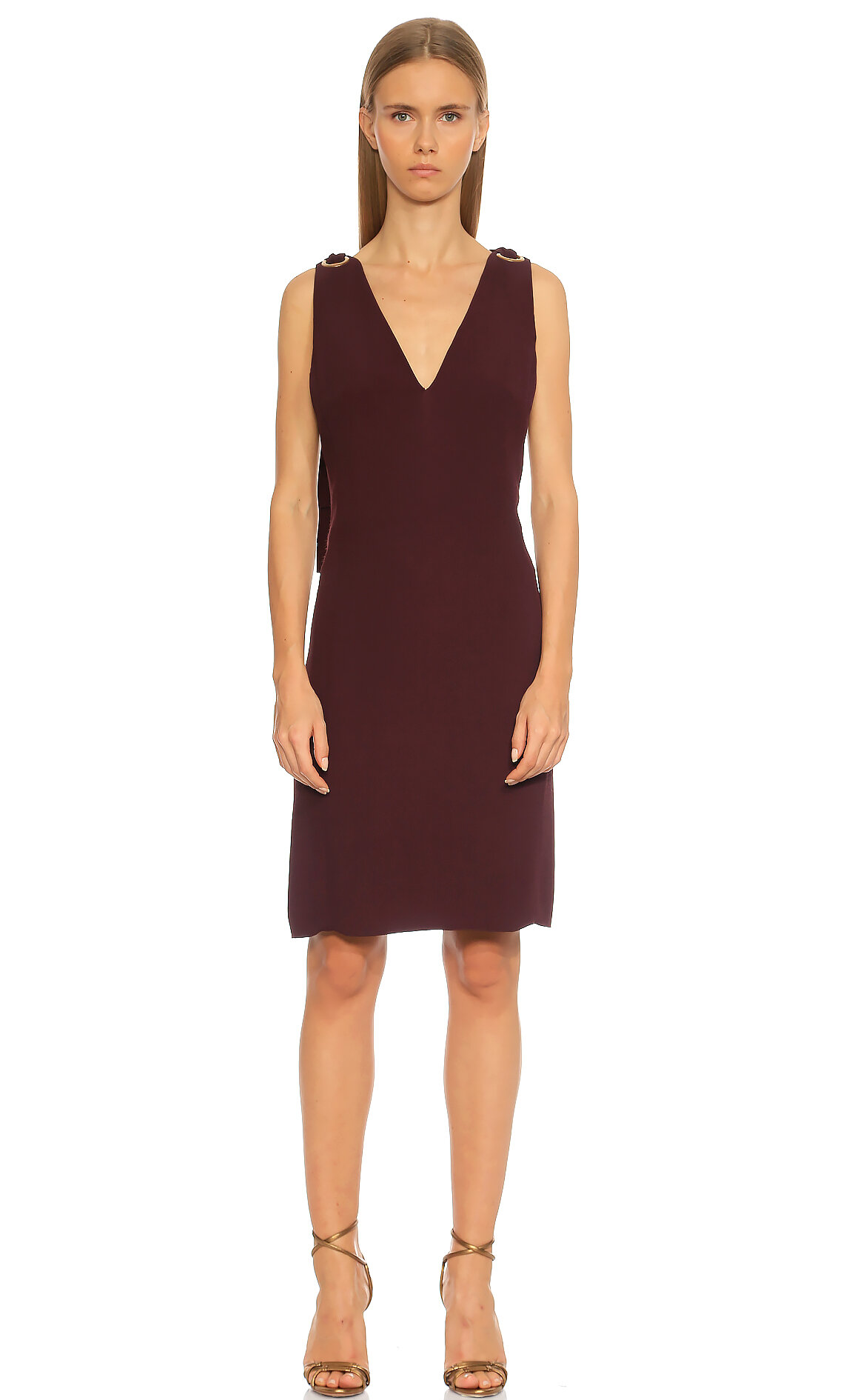 Lanvin-Lanvin Bordo Elbise