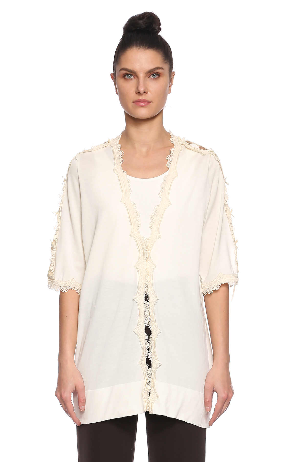 Blumarine-Blumarine Beyaz Hırka