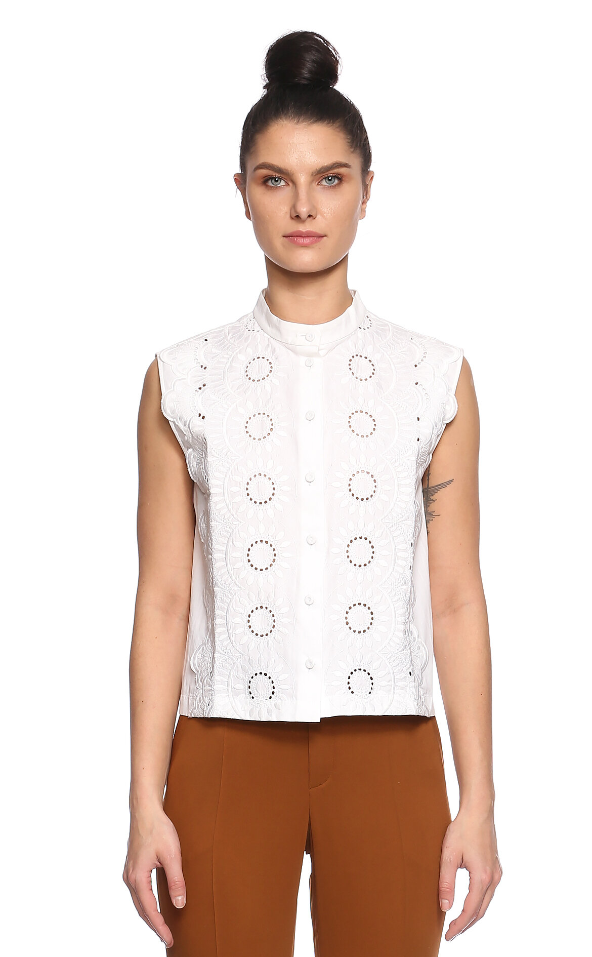 Alberta Ferretti -Alberta Ferretti  Beyaz Gömlek