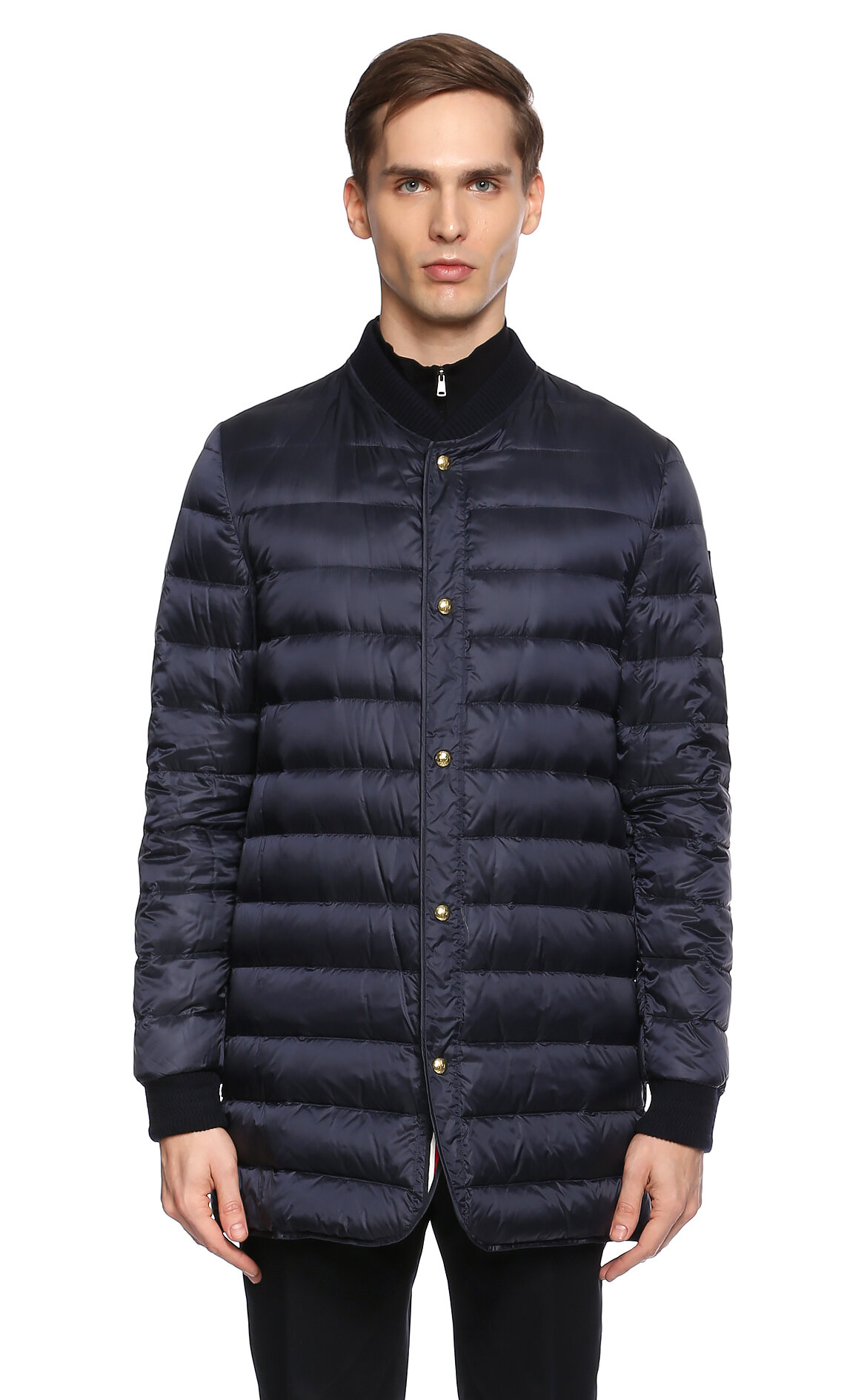 Moncler Gamme Bleu-Moncler Gamme Bleu Lacivert Palto