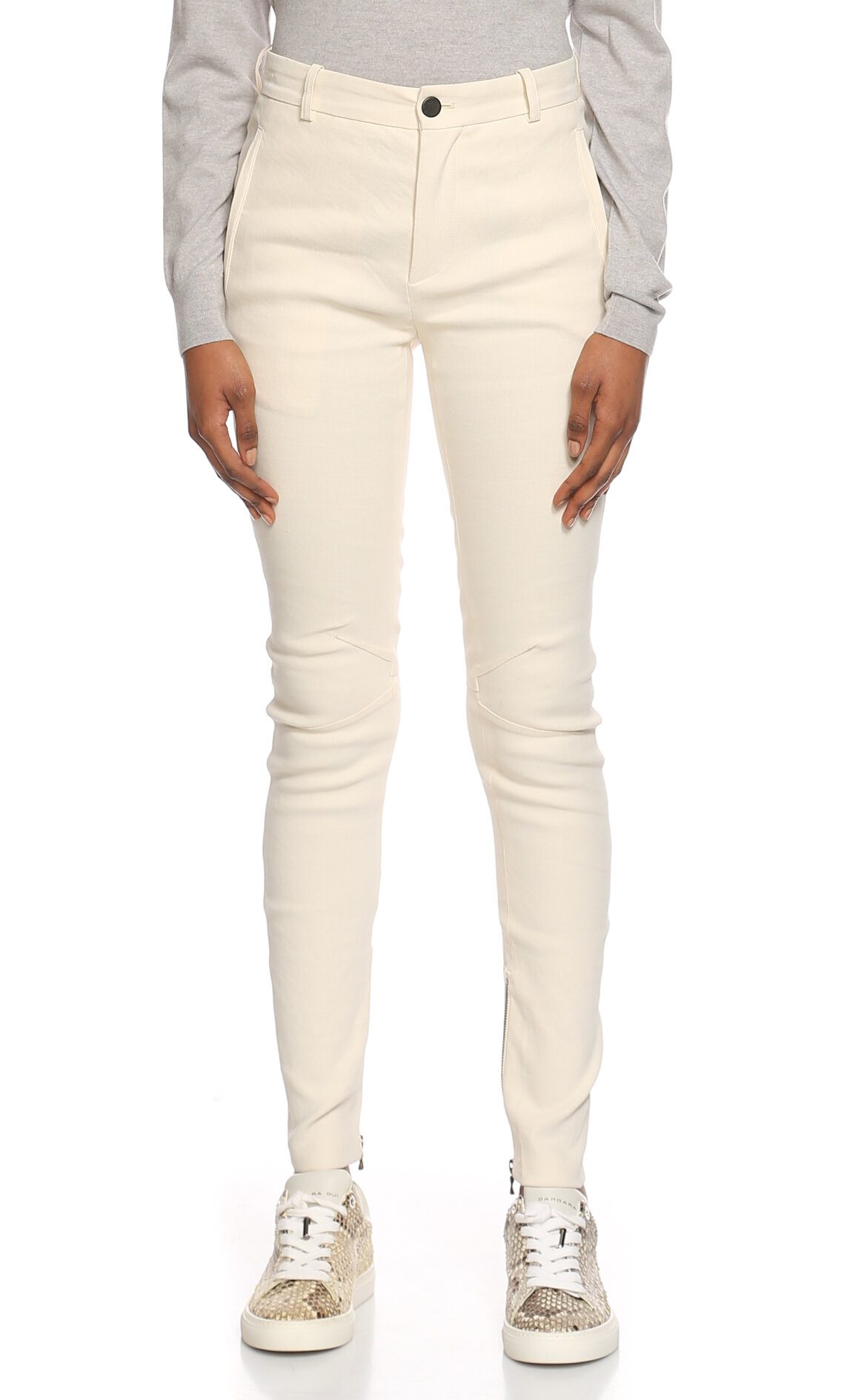 Lanvin-Lanvin Ekru Pantolon