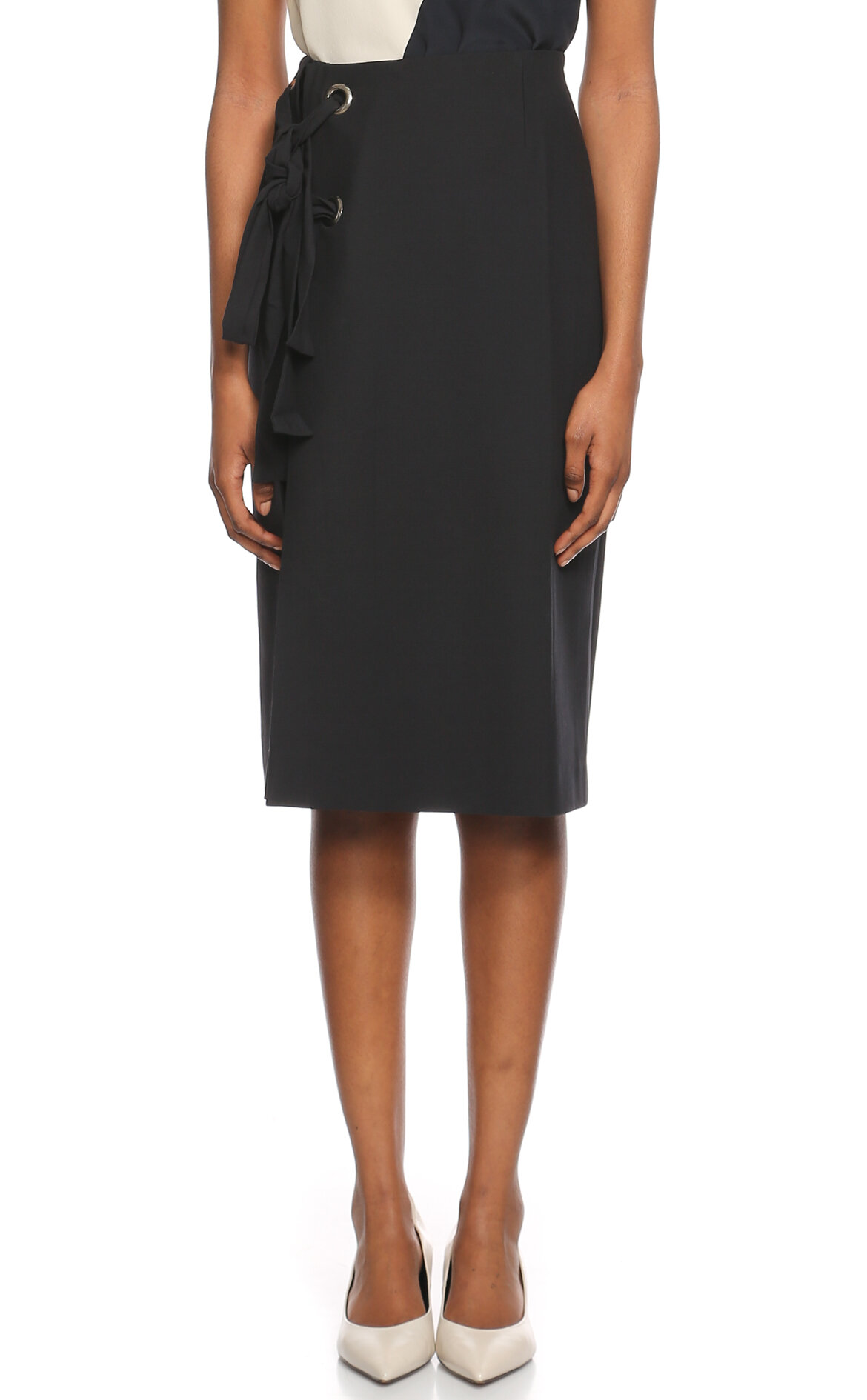 Lanvin-Lanvin Lacivert Etek