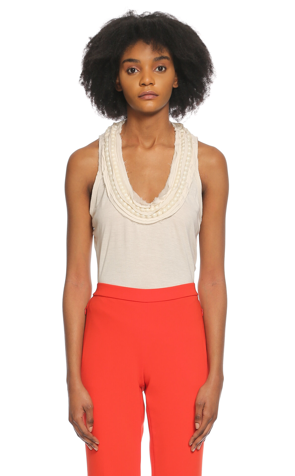 Lanvin-Lanvin Krem Rengi Bluz