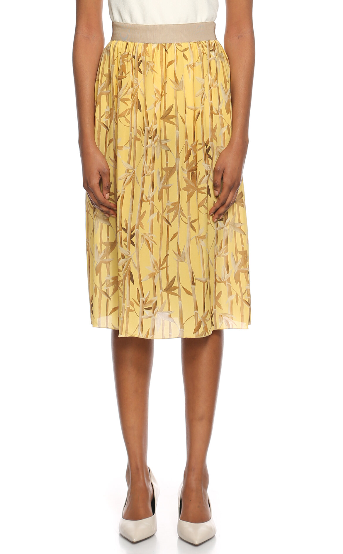 Les Copains-Les Copains Sarı Etek