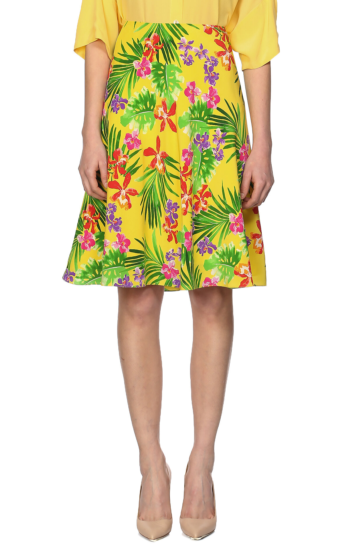 Ralph Lauren Black Label-Ralph Lauren Black Label Sarı Etek