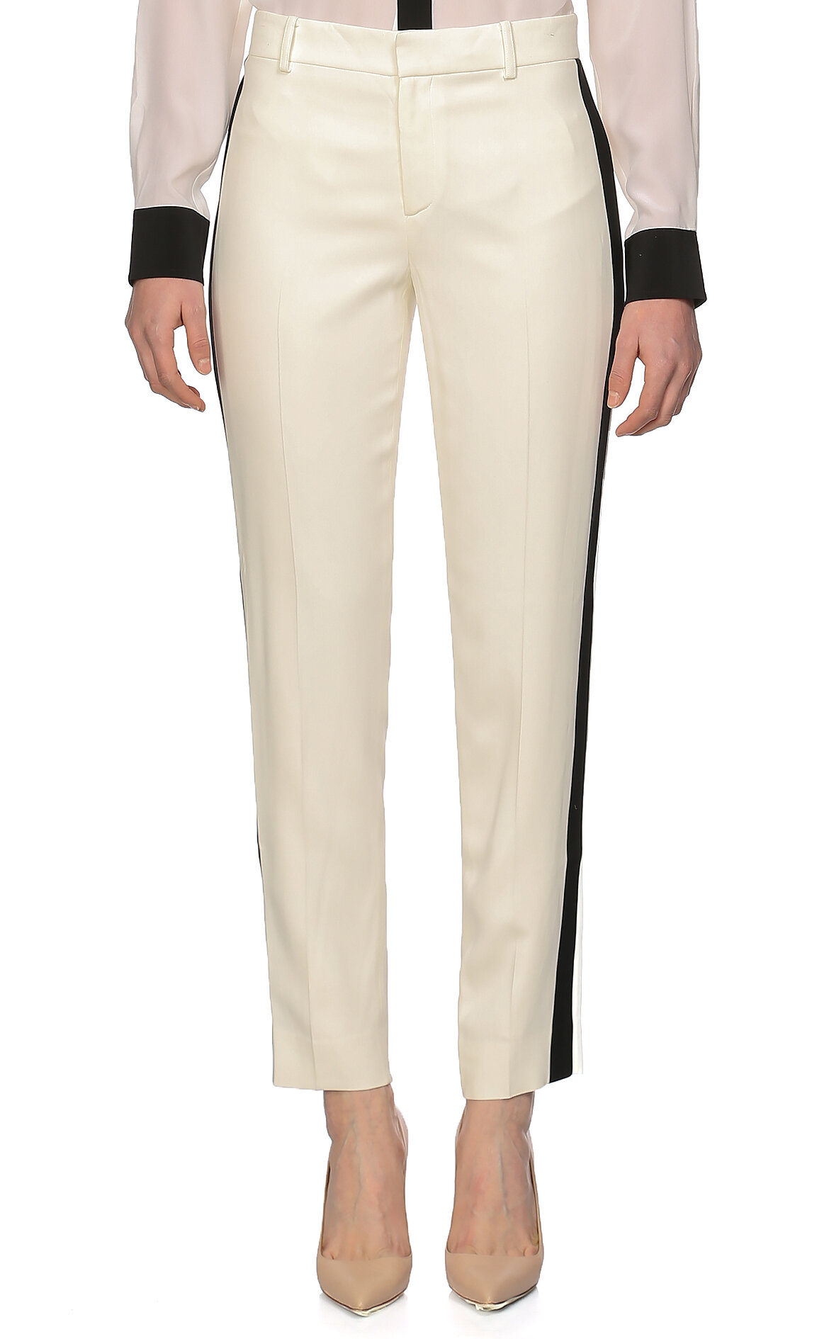 Ralph Lauren Black Label-Ralph Lauren Black Label Beyaz Pantolon