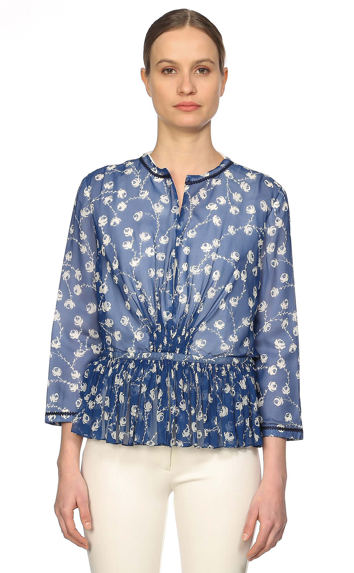 Ralph Lauren Black Label-Ralph Lauren Black Label Desenli Bluz