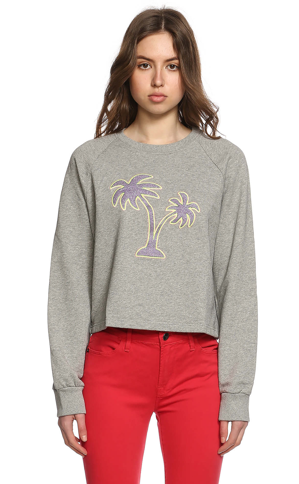 Markus Lupfer-Markus Lupfer Gri Sweatshirt