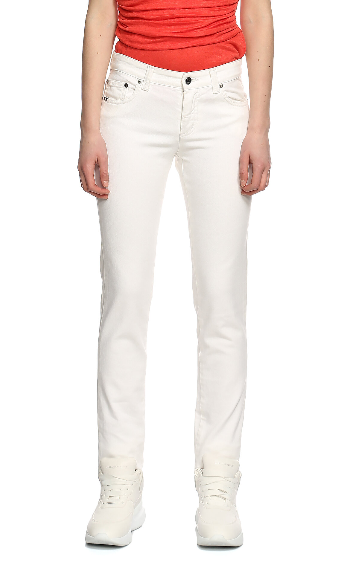 Iceberg-Iceberg Beyaz Jean Pantolon