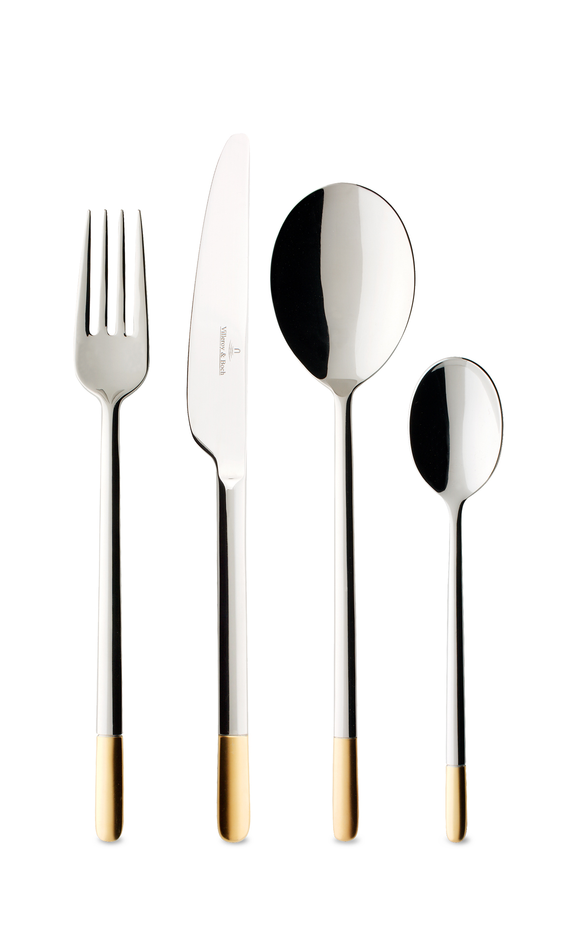 Villeroy & Boch-Villeroy & Boch Ella Gold Çatal Bıçak Seti 4 Parça Villeroy & Boch-Villeroy & Boch Ella Gold Çatal Bıçak Seti 4 Parça