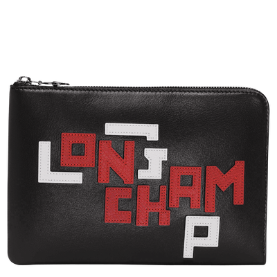 Longchamp-Longchamp Siyah Pouch