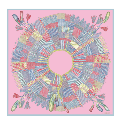 Longchamp-Longchamp Pembe Eşarp