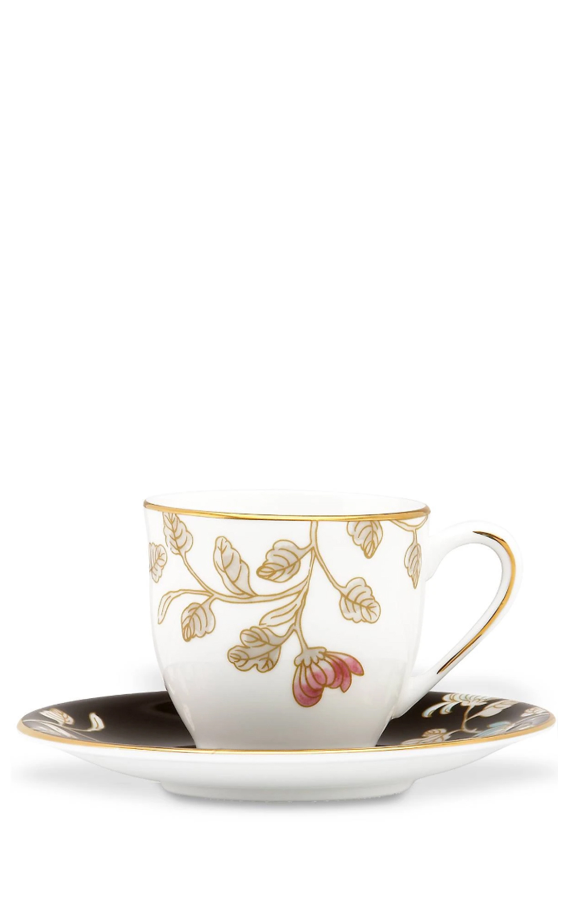 Lenox-Lenox Marchesa Painted Camelia Türk Kahvesi Fincan ve Tabağı