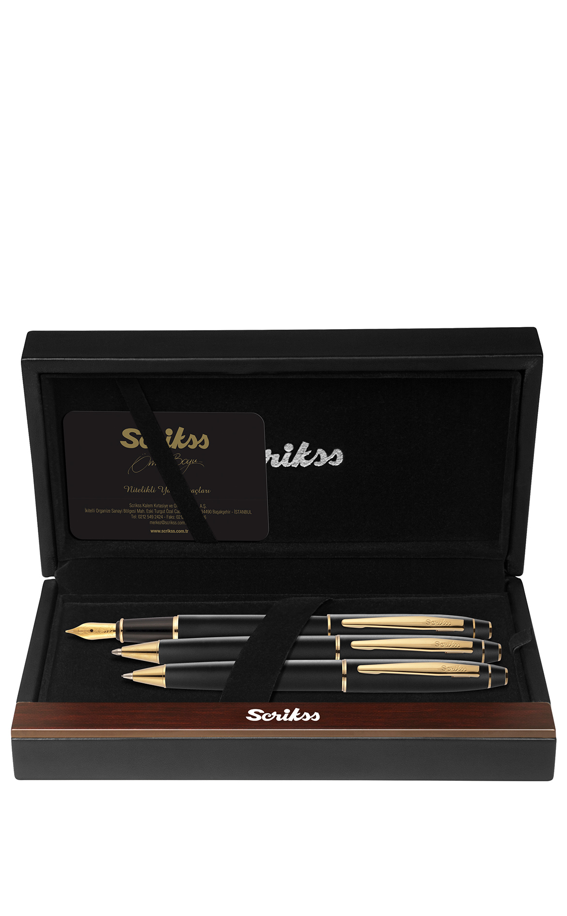 Scrikss-Scrikss Altın Rengi Kalem Seti Scrikss-Scrikss Altın Rengi Kalem Seti