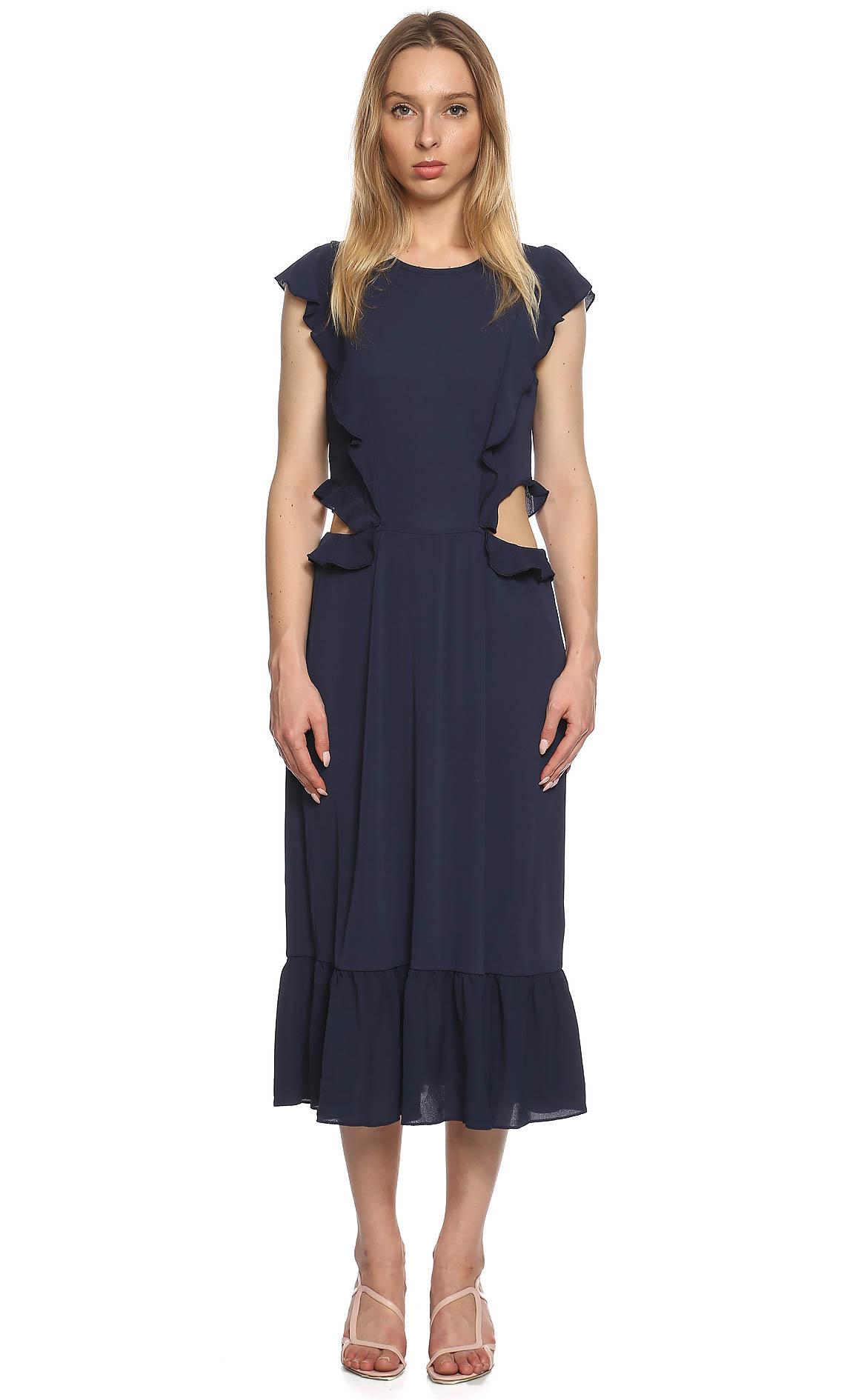 MICHAEL Michael Kors-MICHAEL Michael Kors Lacivert Elbise