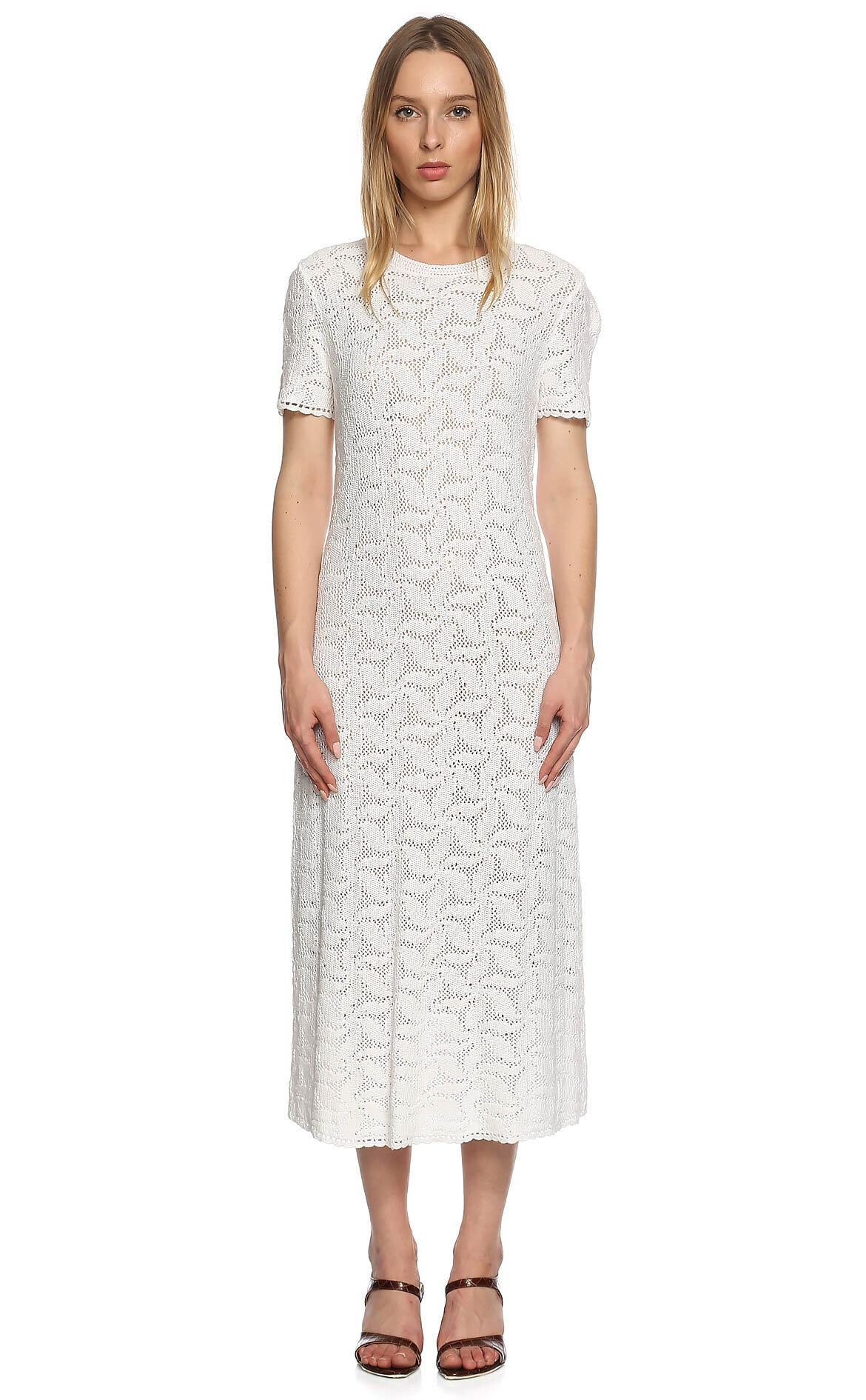 MICHAEL Michael Kors-MICHAEL Michael Kors Beyaz Elbise