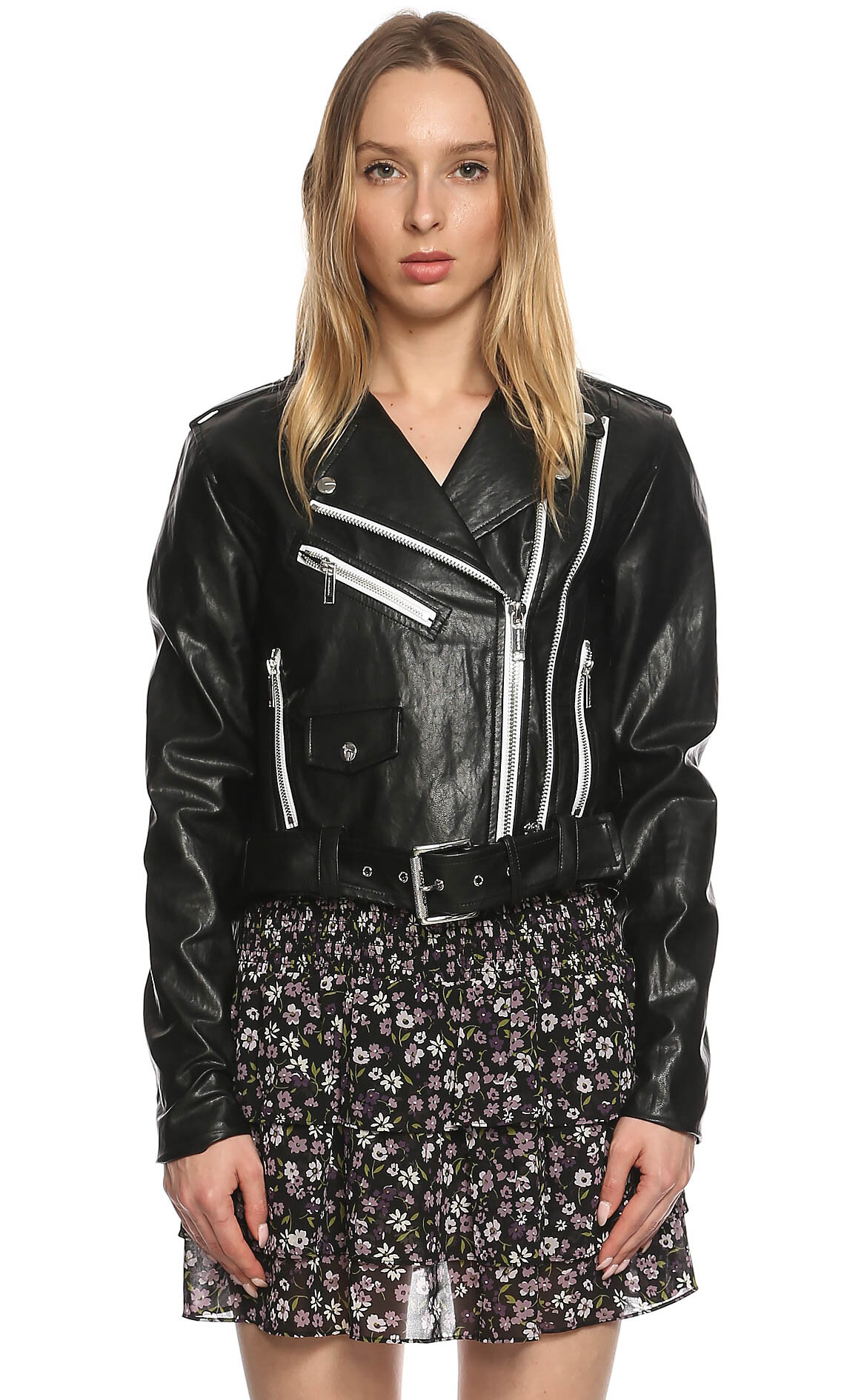 MICHAEL Michael Kors-MICHAEL Michael Kors Siyah Deri Mont