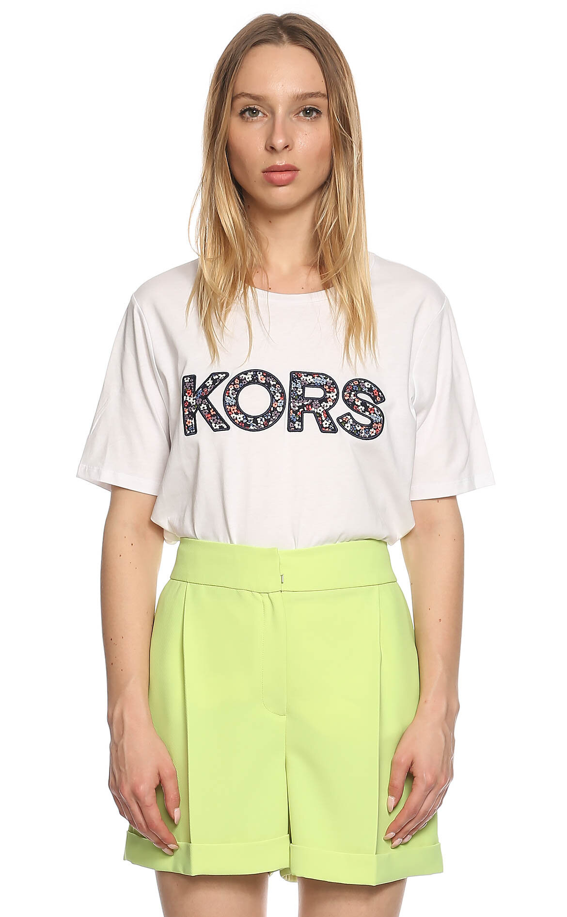 MICHAEL Michael Kors-MICHAEL Michael Kors Beyaz T-Shirt