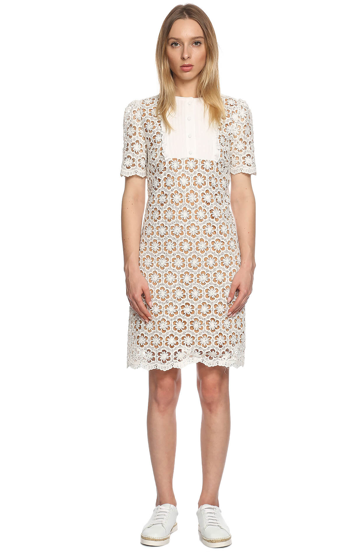 MICHAEL Michael Kors-MICHAEL Michael Kors Beyaz Elbise