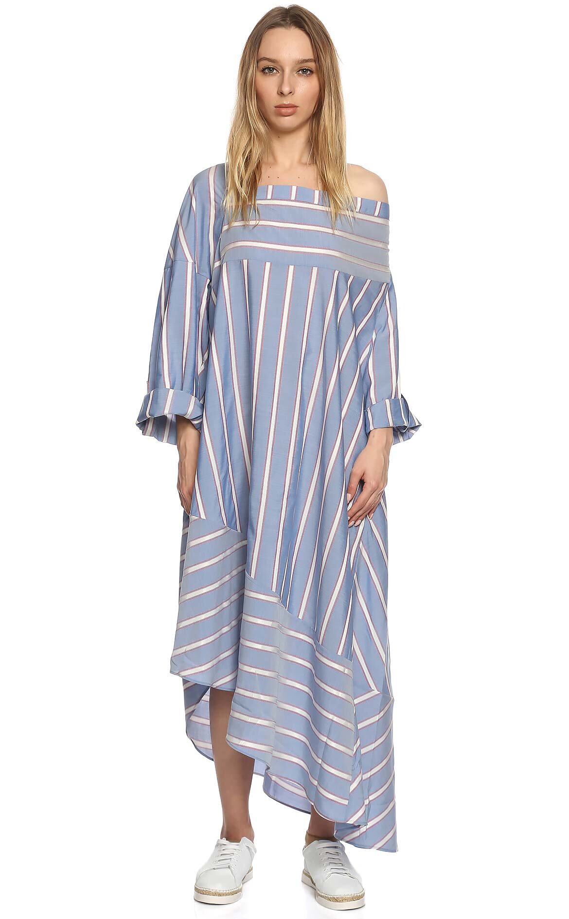 Palmer Harding-Palmer Harding Çizgili Geniş Kesim Elbise