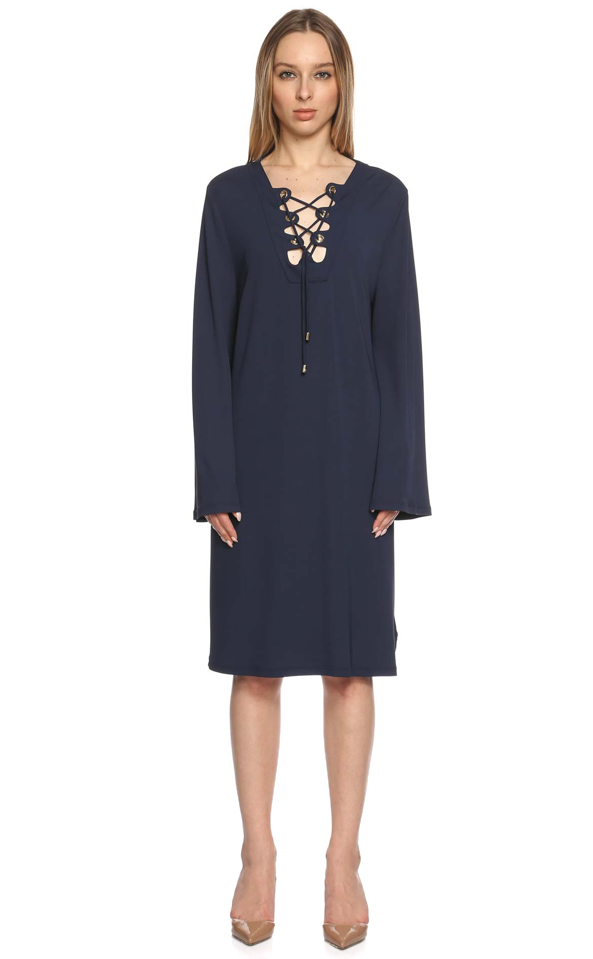 Michael Kors Collection-Michael Kors Collection Lacivert Elbise