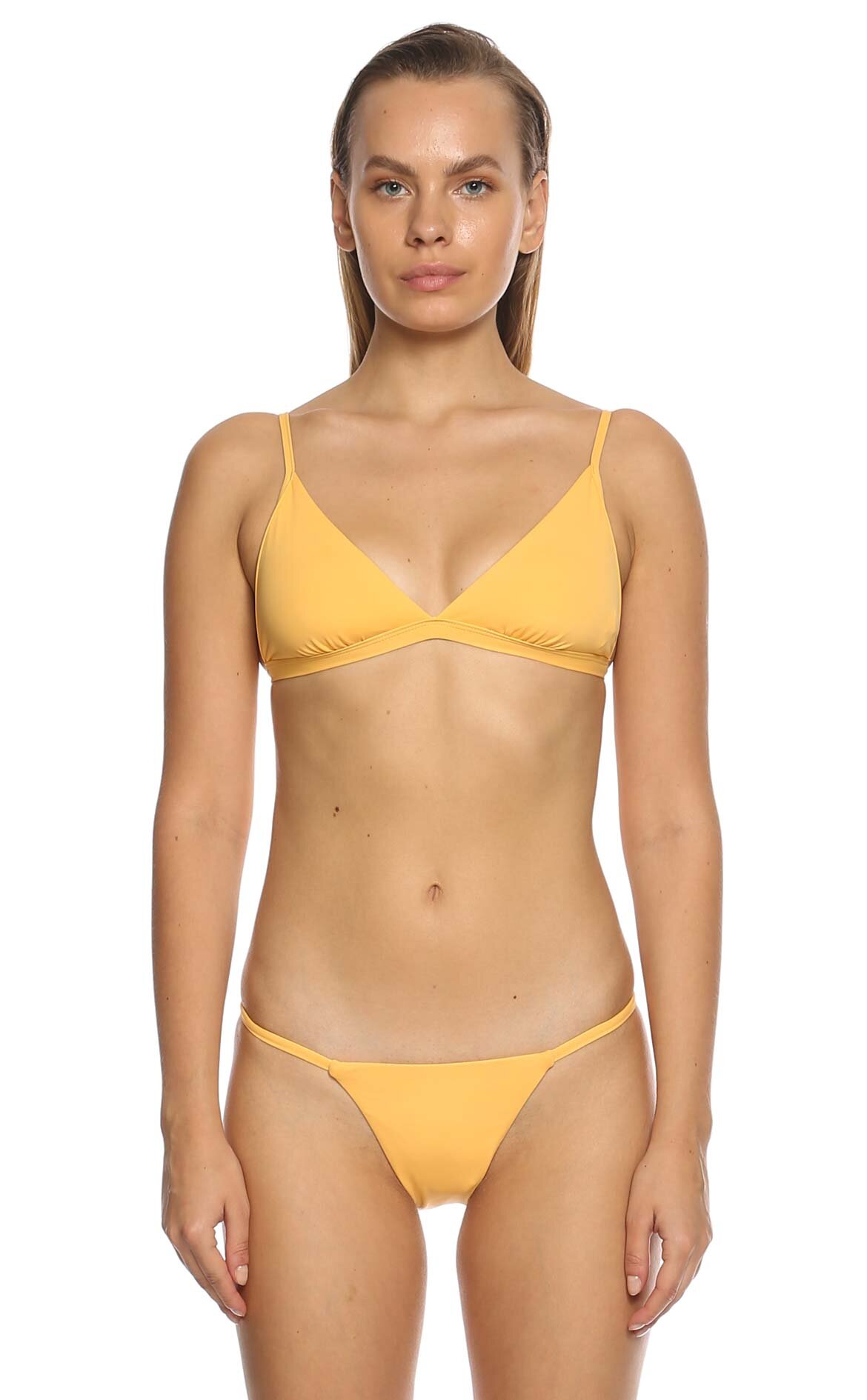 Seafolly-Seafolly Sarı Bikini Üstü