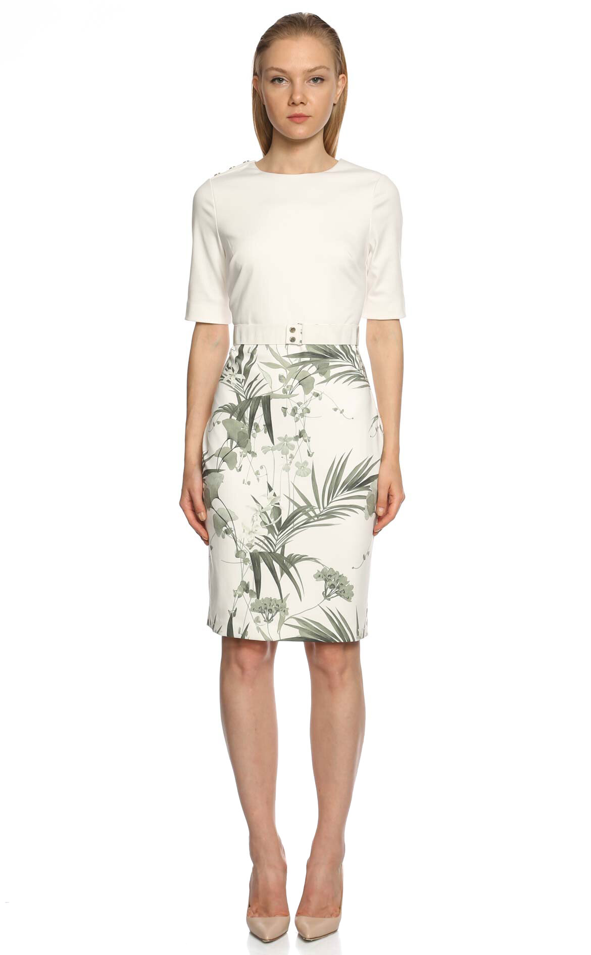 Ted Baker-Ted Baker Bej Elbise