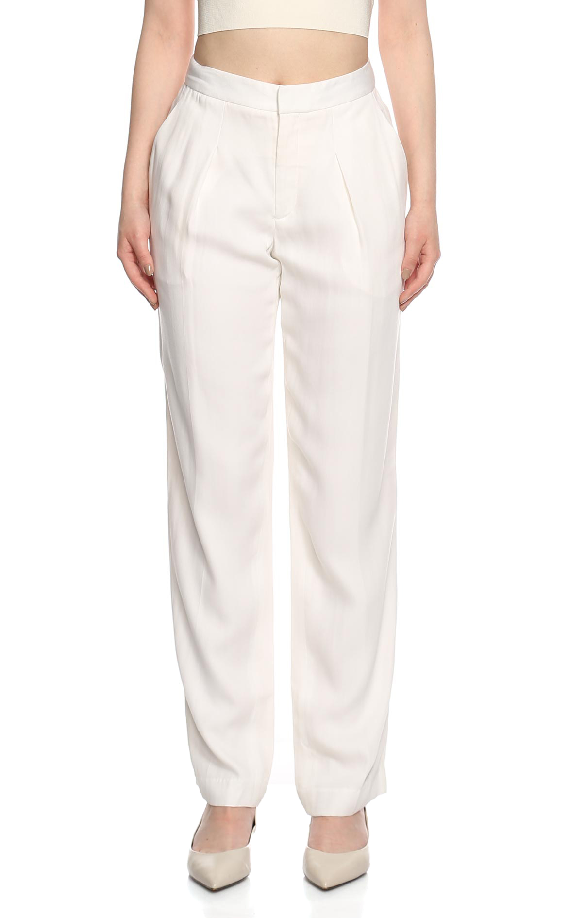 Theykens Theory-Theykens Theory Beyaz Pantolon