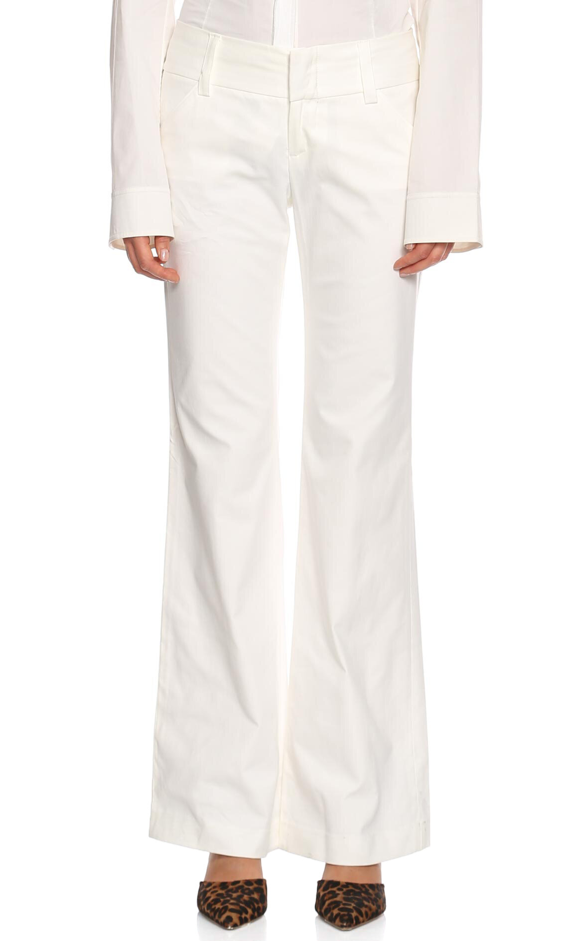 Alice & Olivia-Alice & Olivia Beyaz Pantolon