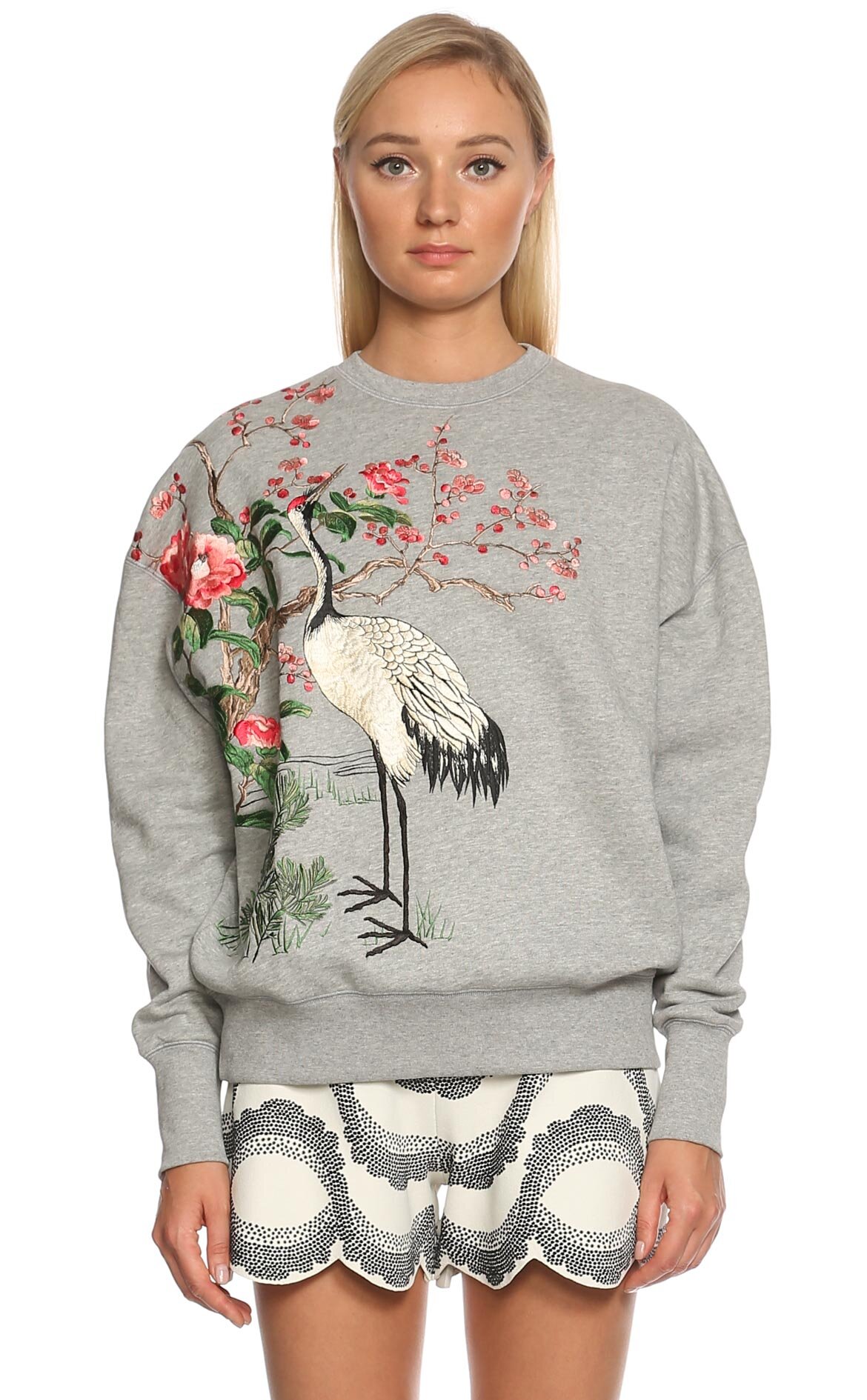 Alexander McQueen-Alexander McQueen Gri Sweatshirt