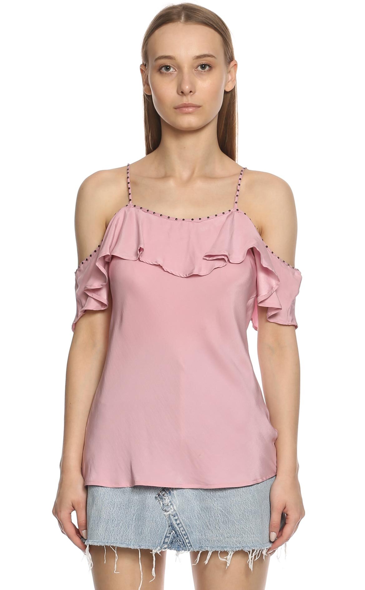 Gold Hawk-Gold Hawk Pembe Bluz