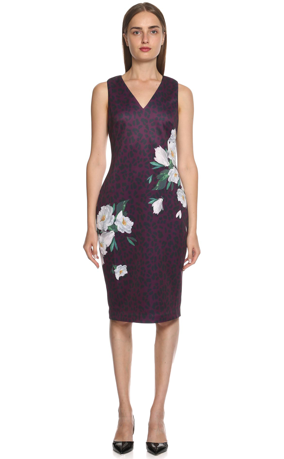 Ted Baker-Ted Baker Fuşya Elbise